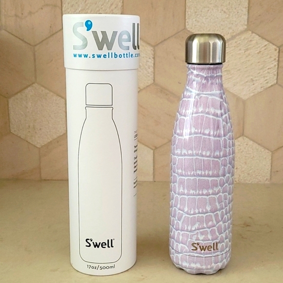 Swell | Dining | Swell Exotic Collection Blanc Crocodile Water Bottle ...